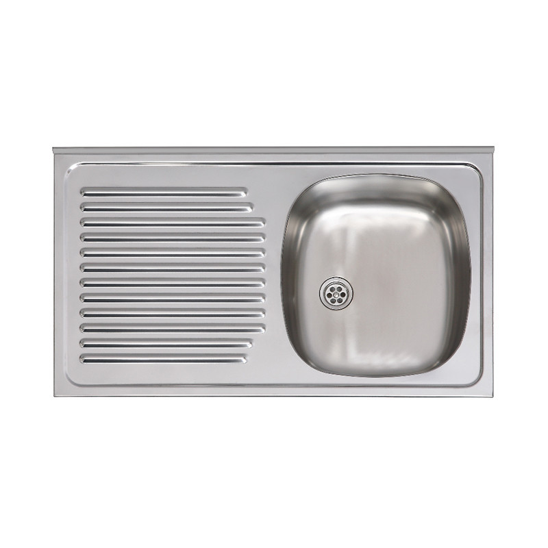 FREGADOR PRACTIC STANDARD 80X50 1S 1E IZQUIERDA INOX CON ALA