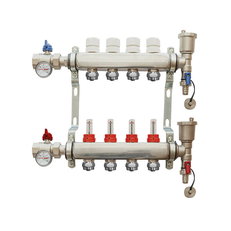 COLECTOR FITTINGS INOX A-304L 1"X6 VIAS