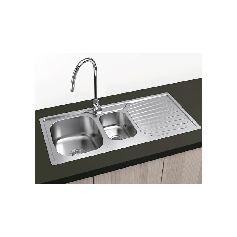 FREGADOR PLASTIMODUL FLORENCIA SOBRE ENCIMERA ELEVADO 100X48 1-1/2S 1E INOX