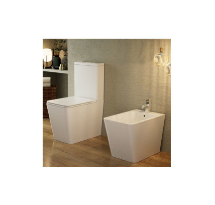 INODORO PISA COMPACTO S/DUAL TANQUE+ASIENTO+TAPA SLIM BLANCO BRILLO 190 ...