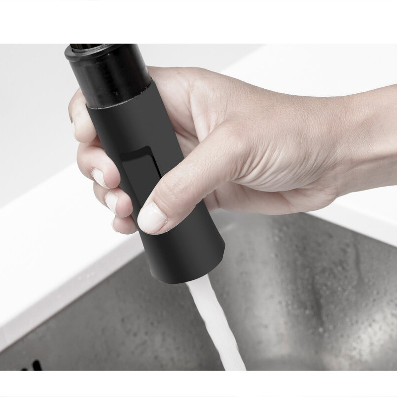 MONOMANDO FREGADOR EXTRAÍBLE CLEVER CHEFF 3 VIAS NEGRO 61834